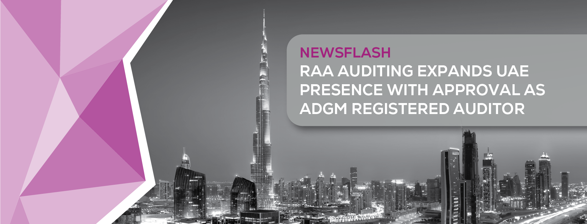 RAA Auditing Approved as ADGM Registered Auditor in UAE